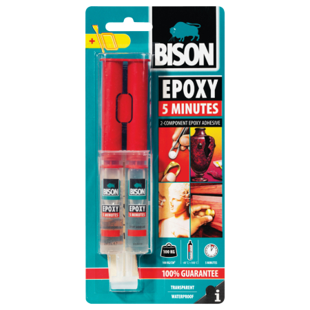 Adeziv bicomponent Bison Epoxy 5 min. - Colorit