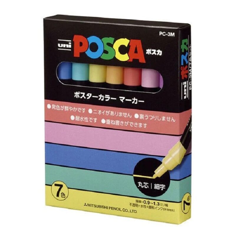Set Carioci Posca PC-3M - Color Set 7 - Colorit