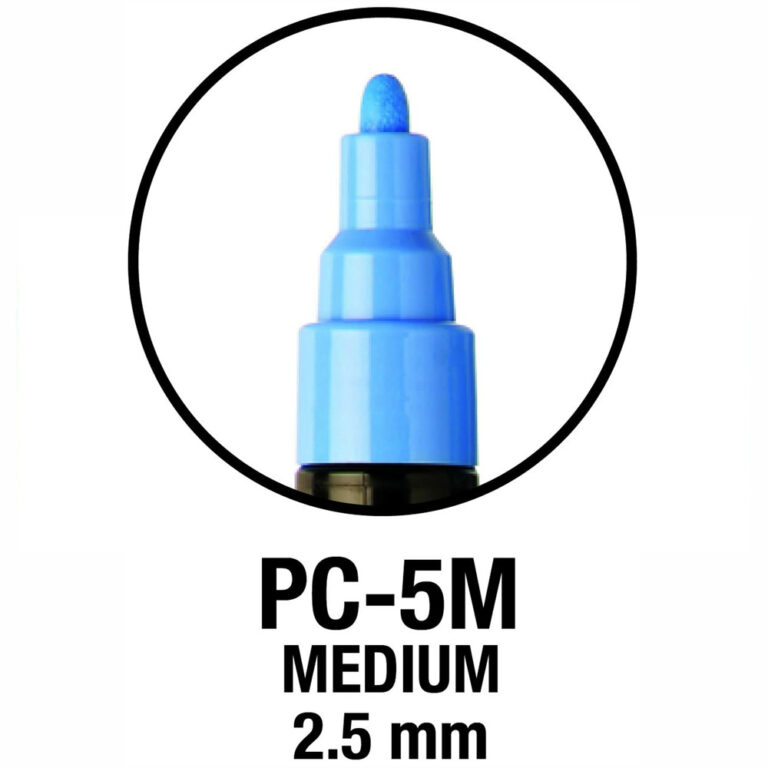 Set carioci Posca PC-5M - 8 Culori - Colorit