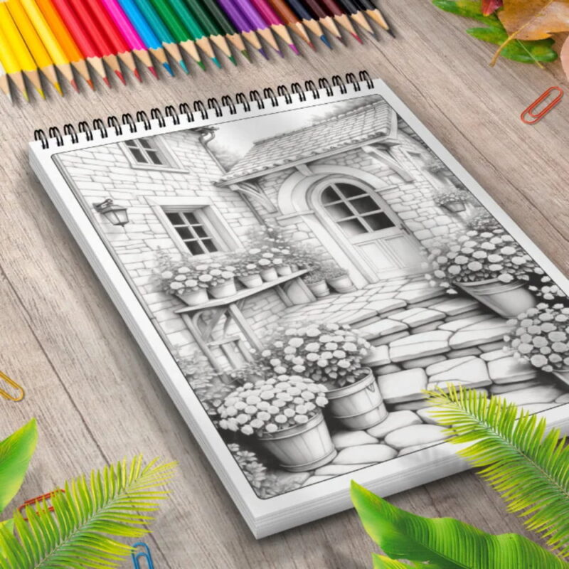 Carte de colorat - Gradina cu Flori - Colorit
