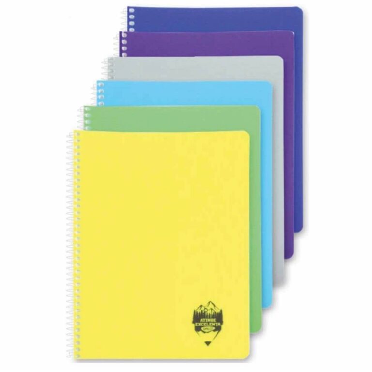 Caiete cu spirala si coperta plastic Daco - Colorit